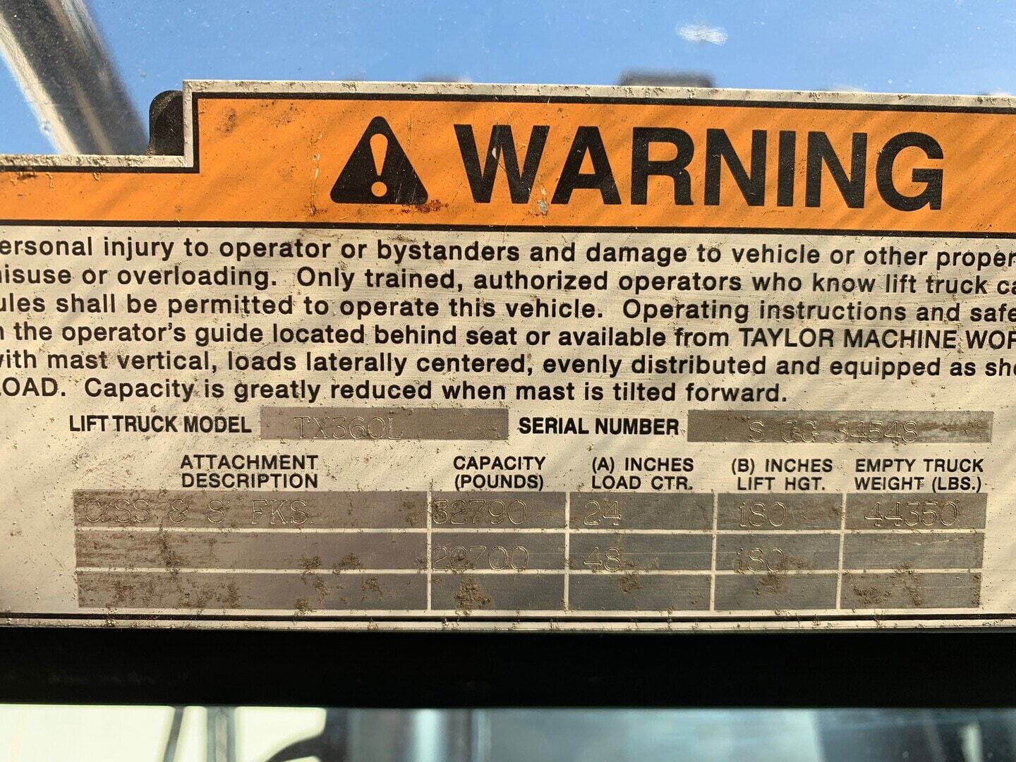 Used 2007 Taylor TX360L For Sale in Seattle, WA - 5013272418 ...